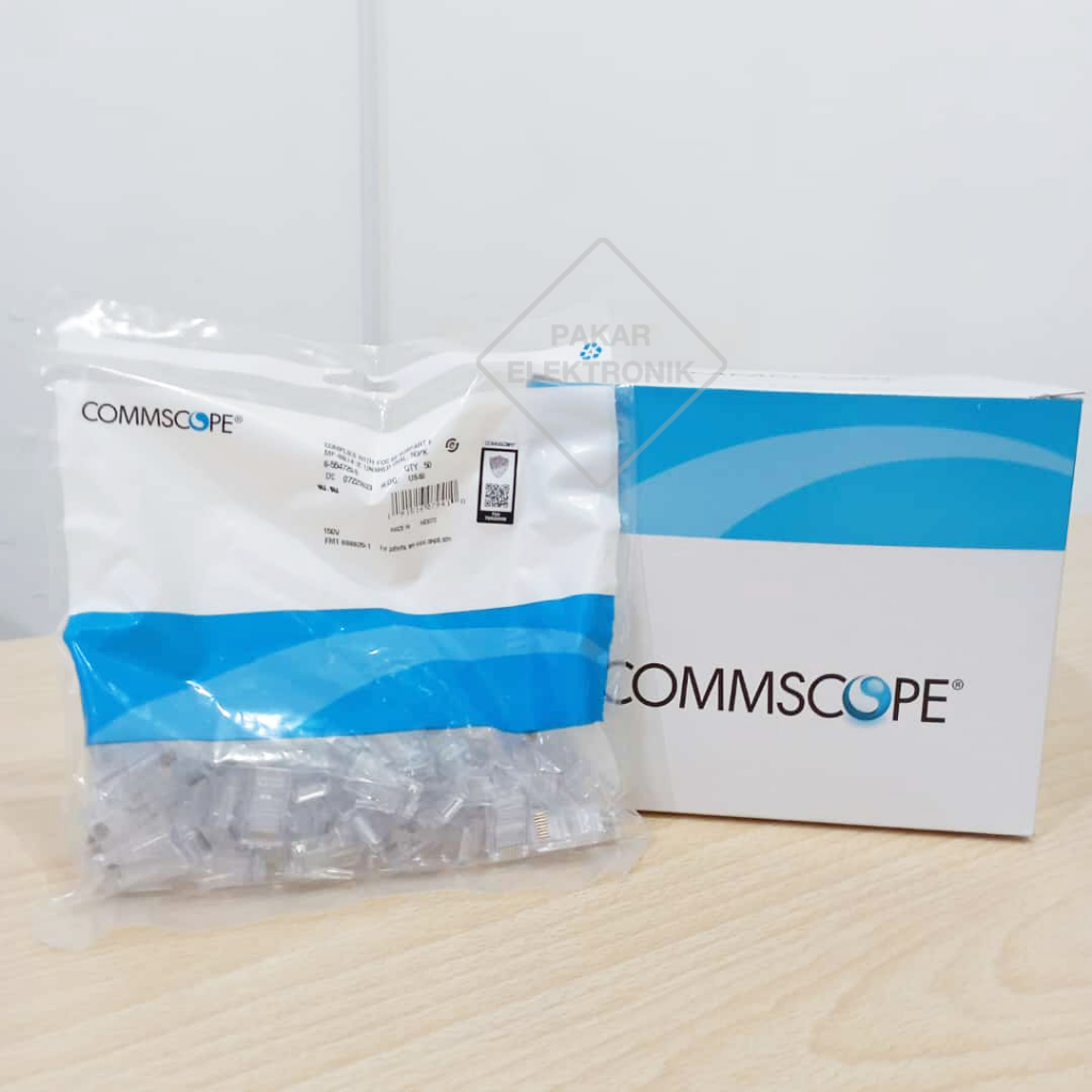 Commscope UTP RJ45 Cat.5e Connector (Contains 50 pcs/pack) | Shopee ...