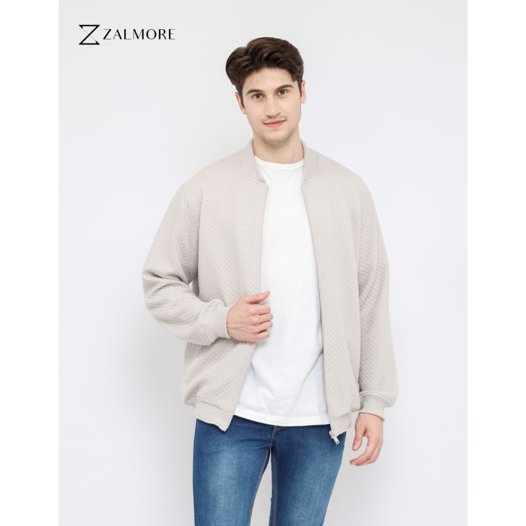 Zalmore Basic Men Bomber Jacket Premium Cotton - Bomber Jacket | Shopee ...