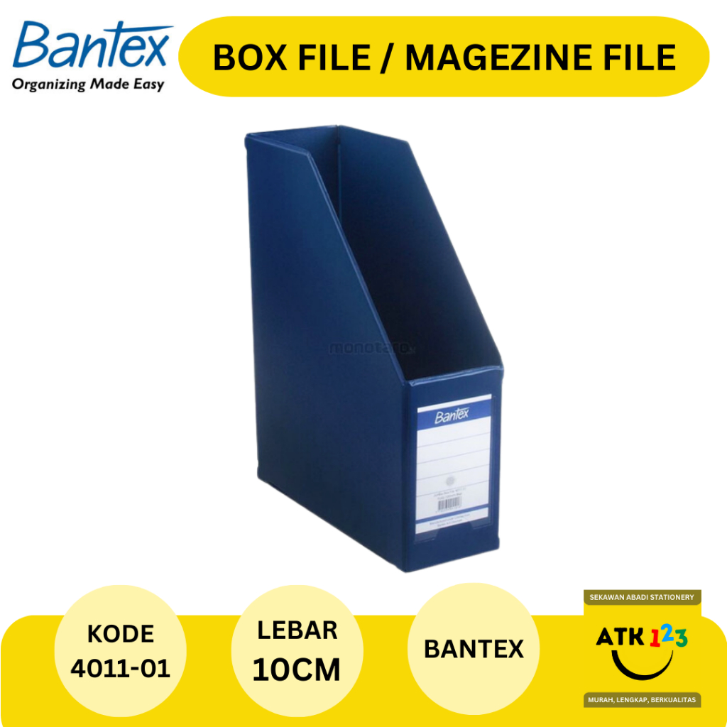 Bantex Folio 4011 File Box / Bantex Folio 4011 Blue Magazine File ...