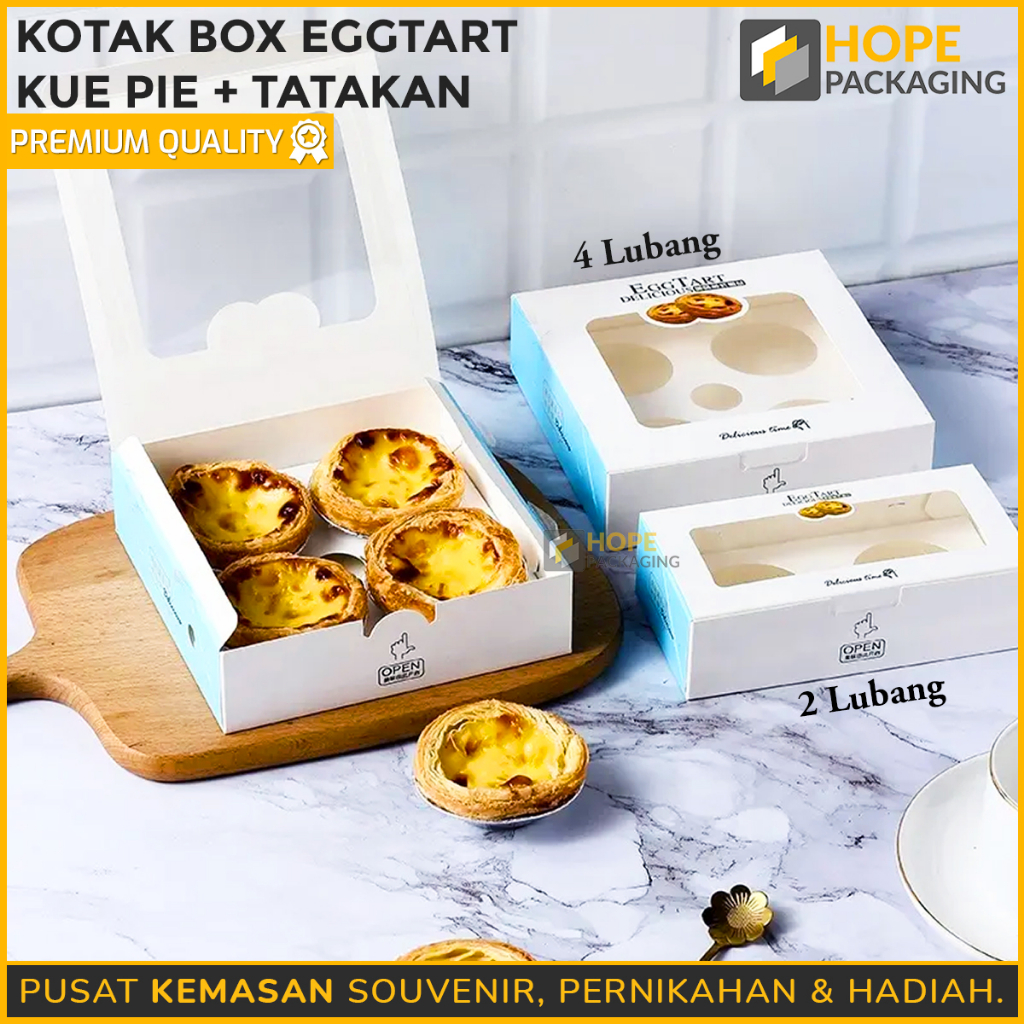 Mini Egg Tart Box + 4 Hole Coaster / Mooncake Box / Mini Cupcake Box ...
