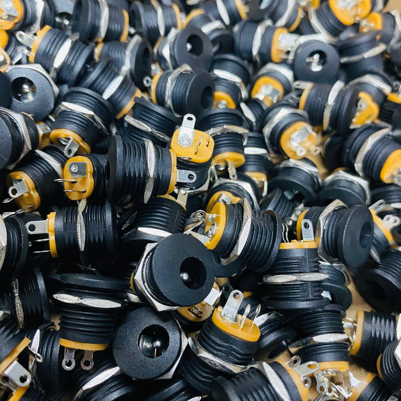 Pvc round DC socket Threaded DC socket/ | Shopee Philippines