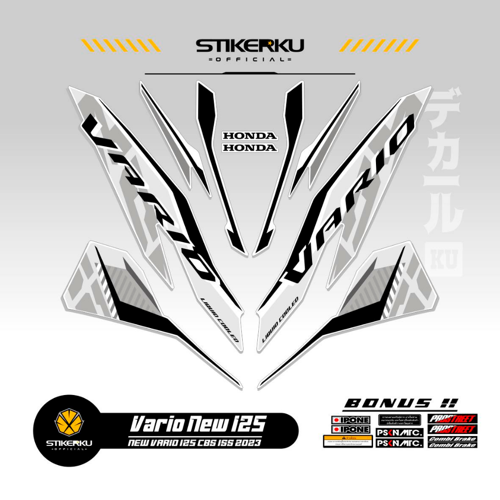 STRIPING VARIO NEW 125 2023 MOTIF 12 / STICKER VARIO NEW 125 CBS ISS ...