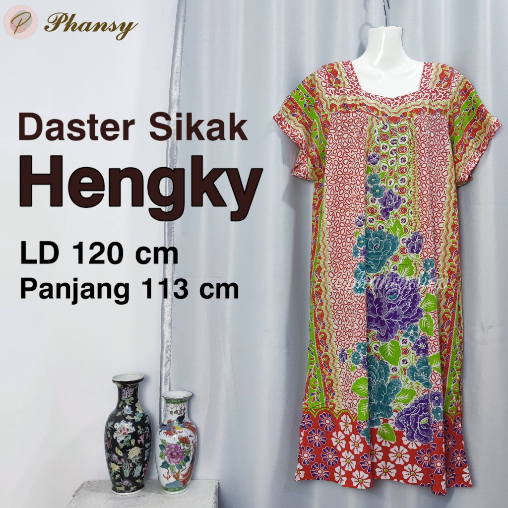 Daster Sikak Hengky Flower Motif Taso Women's Sleepwear | Shopee ...