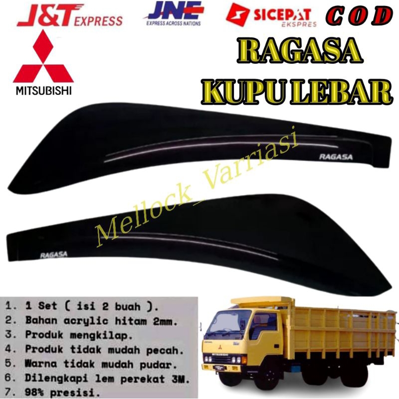 Mitsubishi Car Door Gutter (2-Door Wide Butterfly) | Shopee Philippines