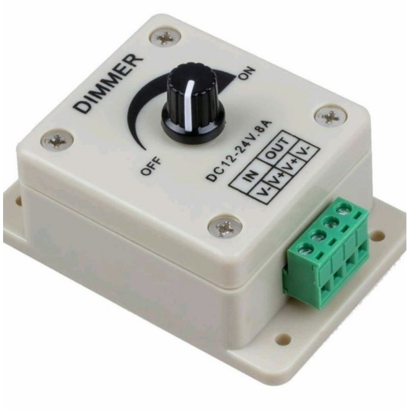 Dimmer DC 12v - 24v Volt 8A PWM Controller Led Strip Speed Motor Light ...