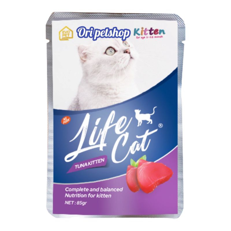 Life Cat Sachet Kitten Tuna Wet Cat Food 85g | Shopee Philippines
