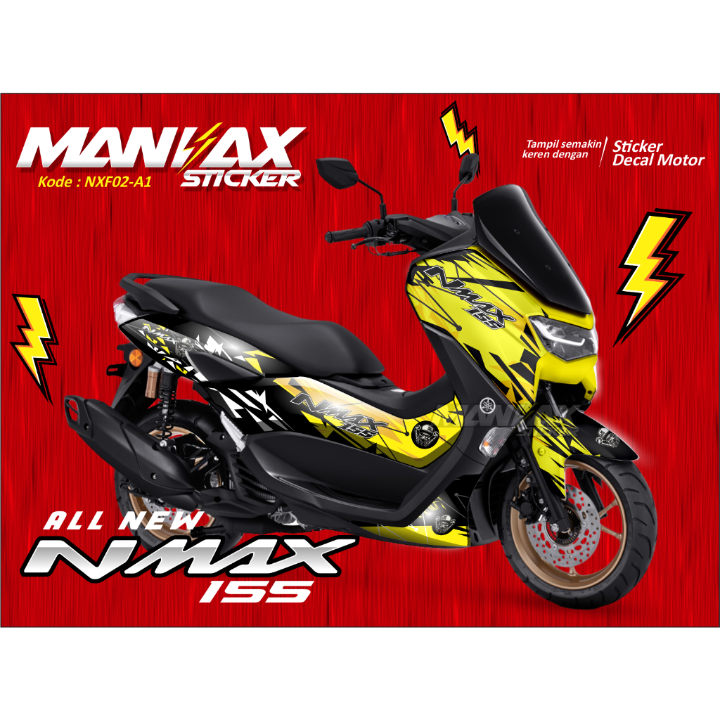 [NEW] Decal Sticker nmax 2020 facelift full body - Sticker decal yamaha ...