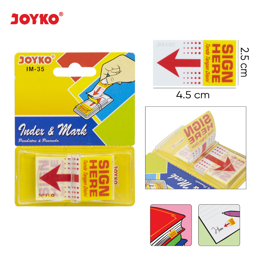 New!! Sticky Notes "Sign Here" Memo Arrow/Sticker Paste Memo Sign Here ...