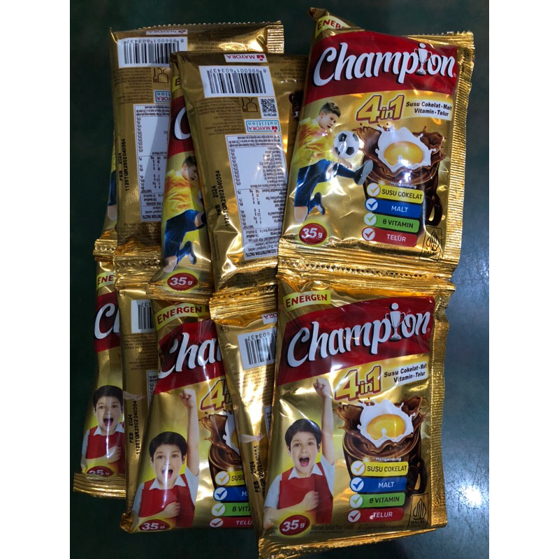 Champion 4 in 1 Powder Drink 1 Pack Contains 10 Sachets (New Packaging ...