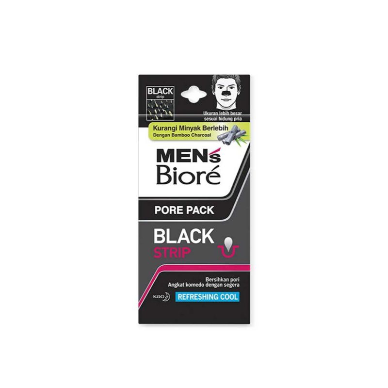 Biore Men's Pore Pack Refreshing Cool contains 4 pcs | Shopee Philippines