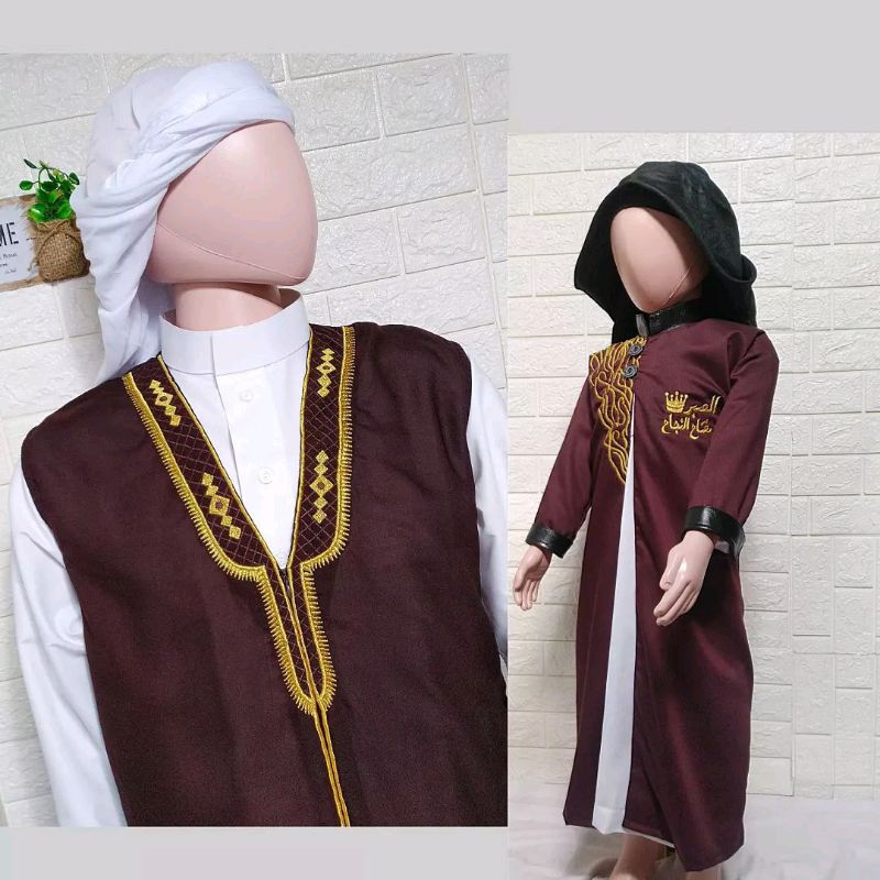 Muslim Dress Vest Men Arabic COUPLE Father Son Robe Robe Pakistani ...