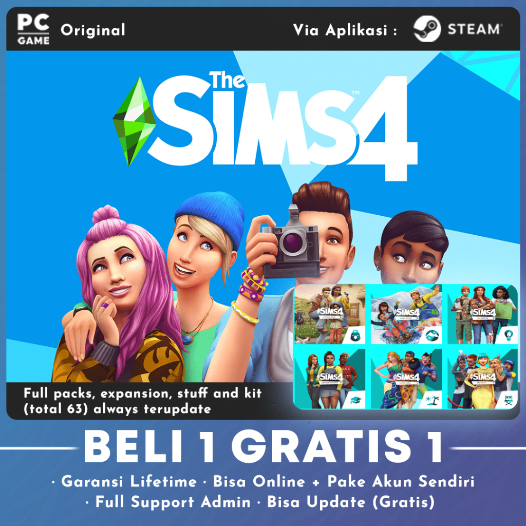 The SIMS 4 FULL PACKS AND DLC UPDATE NEWEST ORIGINAL PC | Shopee ...