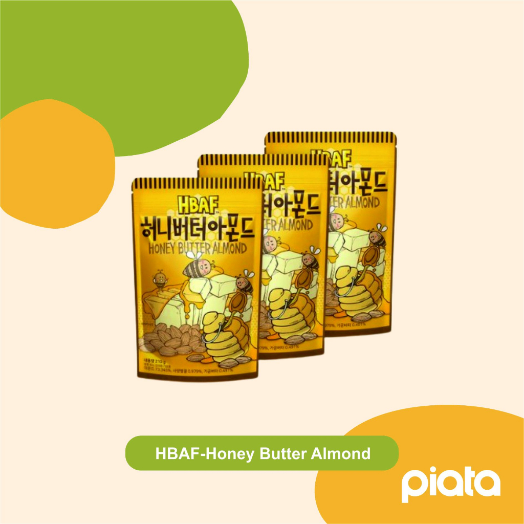 Almond & Cashew HBAF Flavor Honey Butter Almond Korean Almond, Korean Snack, Imported Snack ...