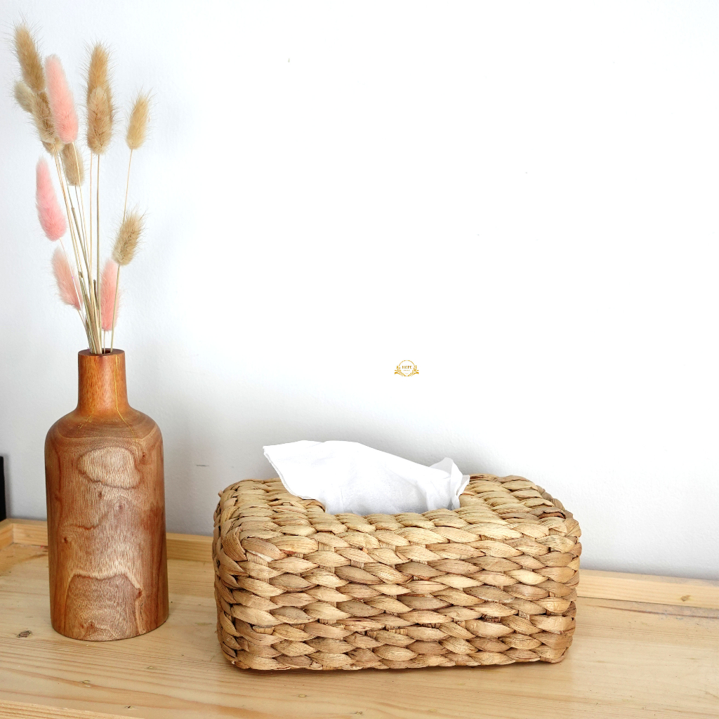 Aesthetic Water Hyacinth tissue Holder / tissue Box | Shopee Philippines