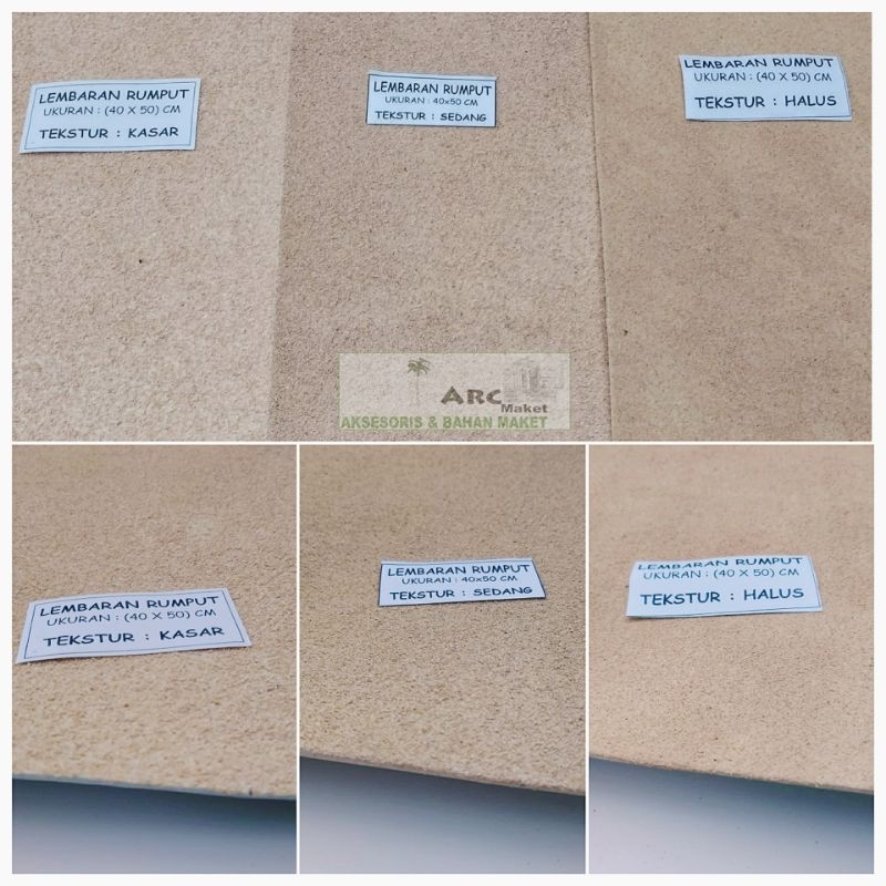 Monochrome Grass Sheet Model / Miniature Smooth / Medium / Coarse ...