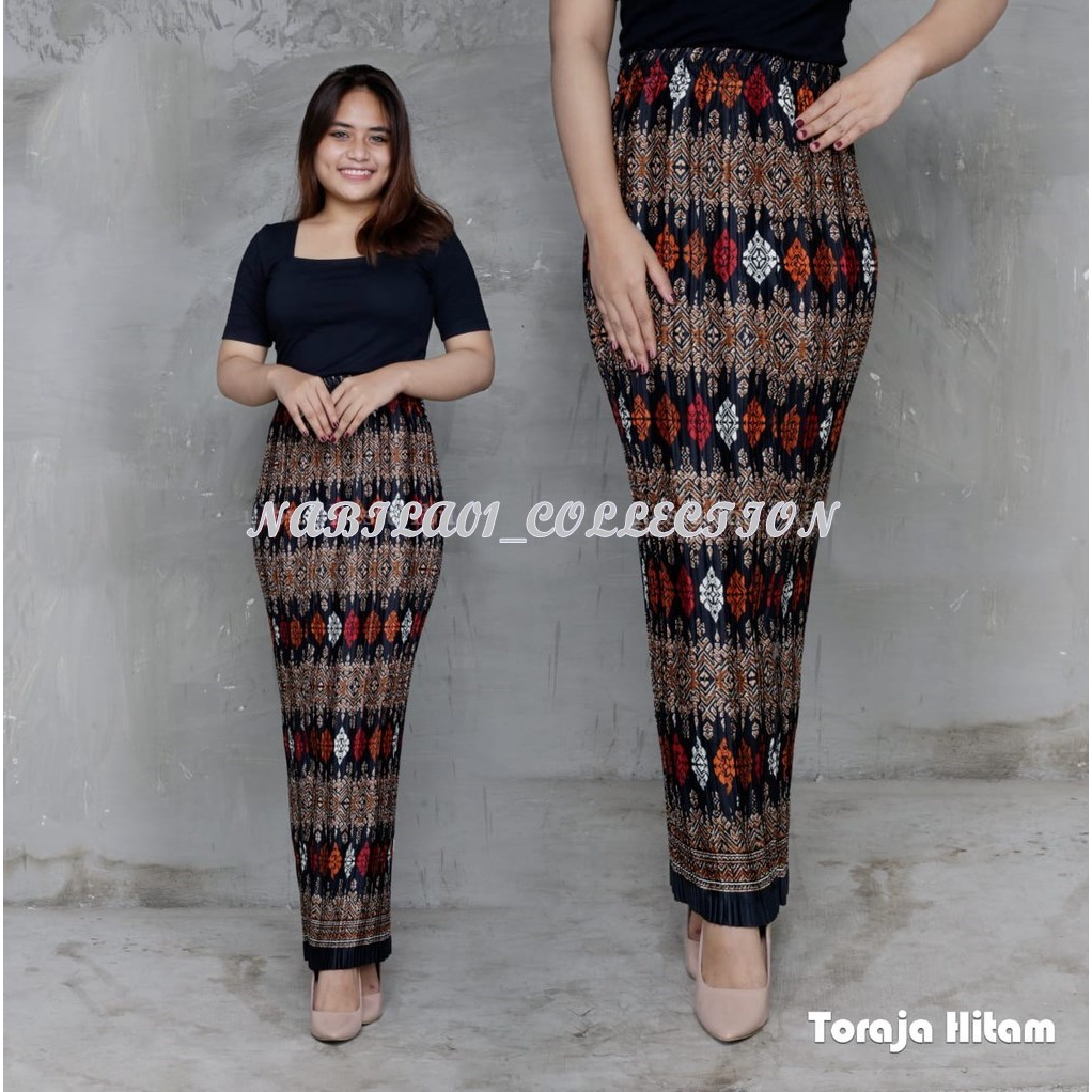 Long Batik Plisket Skirt Kebaya Skirt Graduation Skirt Bottom Kebaya ...