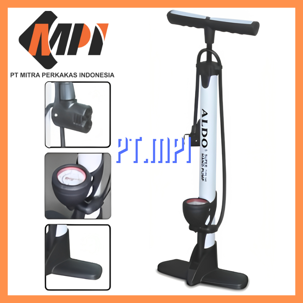 Aldo Bicycle Tire Pump Jumbo Body Aluminum Bicycle Tire Pump 385 ...