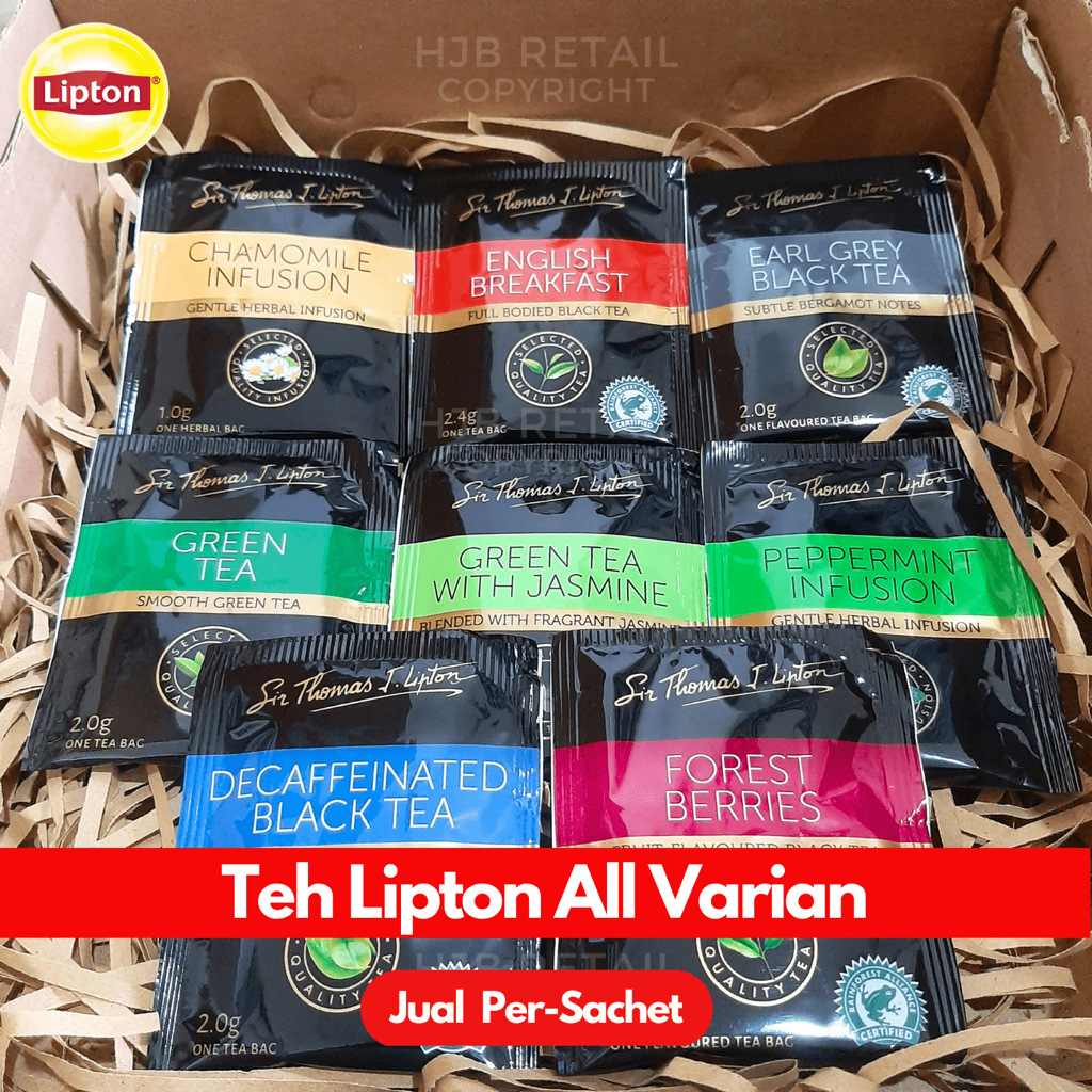 Lipton Tea Bags All Variants (Sachet) Chamomile / English Breakfast ...