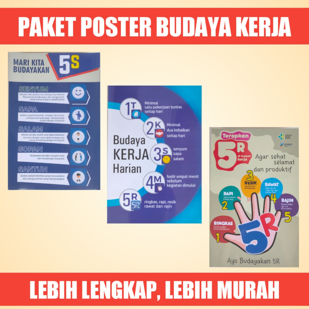 Daily Work Culture Poster Package - Economical Combo | Shopee Philippines