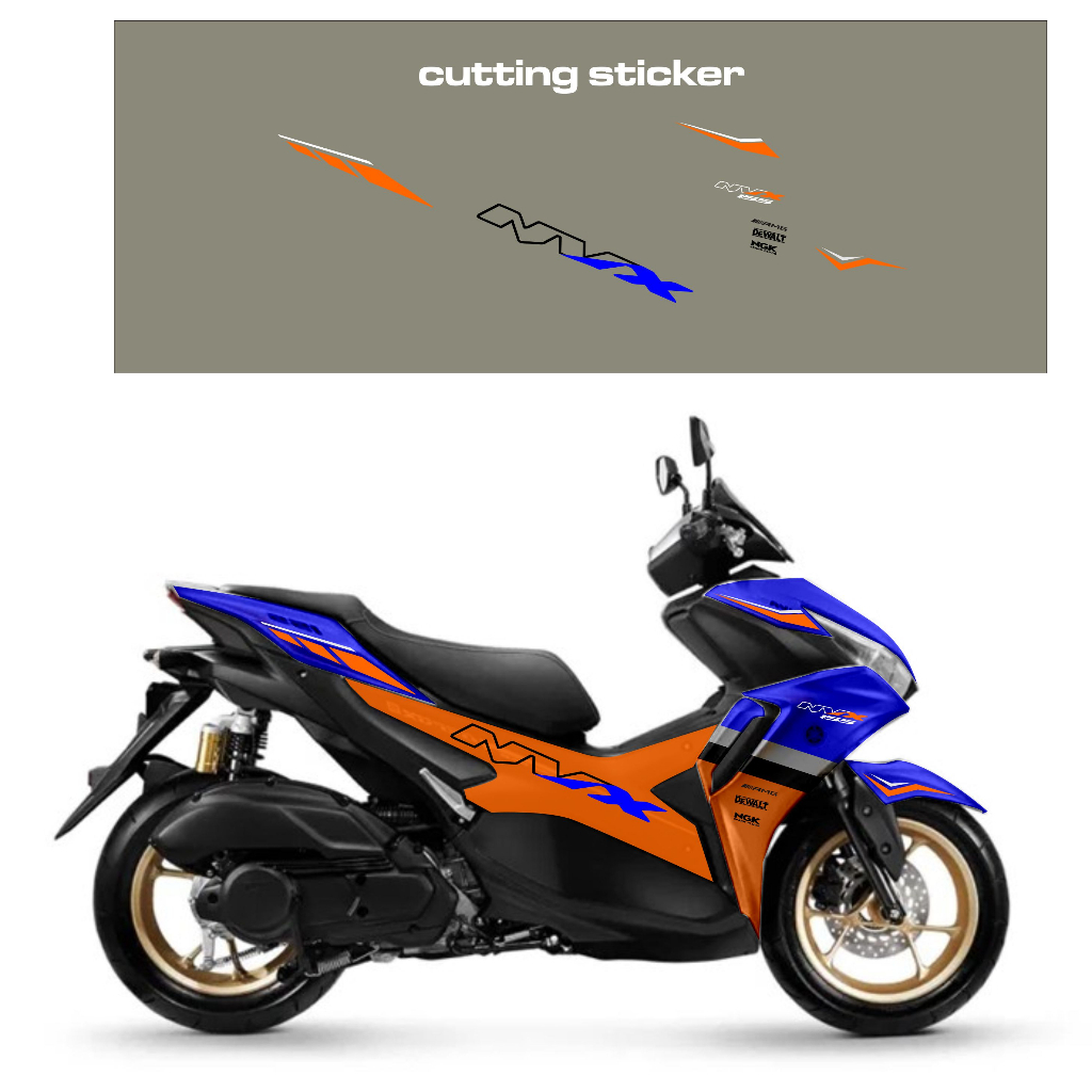 Custom yamaha aerox nvx polet cutting sticker | Shopee Philippines