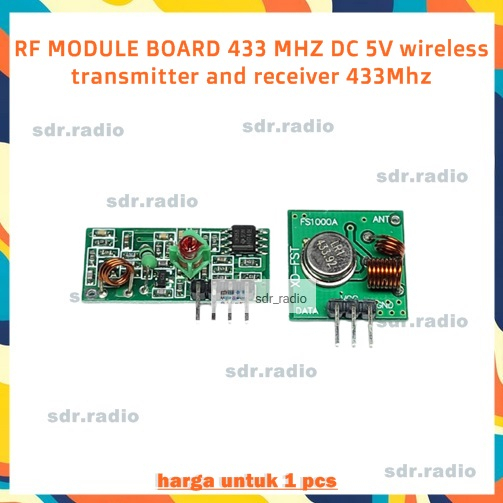 Rf MODULE BOARD 433 MHZ DC 5V wireless transmitter and receiver 433Mhz ...
