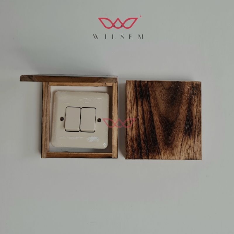 KAYU 100% Genuine Teak Wood Light Switch Frame 3D Glow in the Dark ...