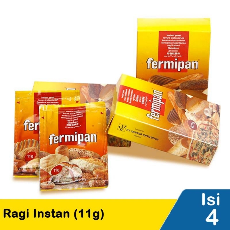 Fermipan Sachet 4 × 11gr Original | Instant Yeast Developer Bread ...