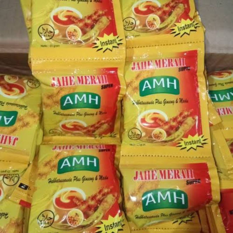 MERAH Red Ginger Amanah Super AMH 12pcs ORIGINAL (+ Black Seed, ginseng And Honey) | Shopee ...