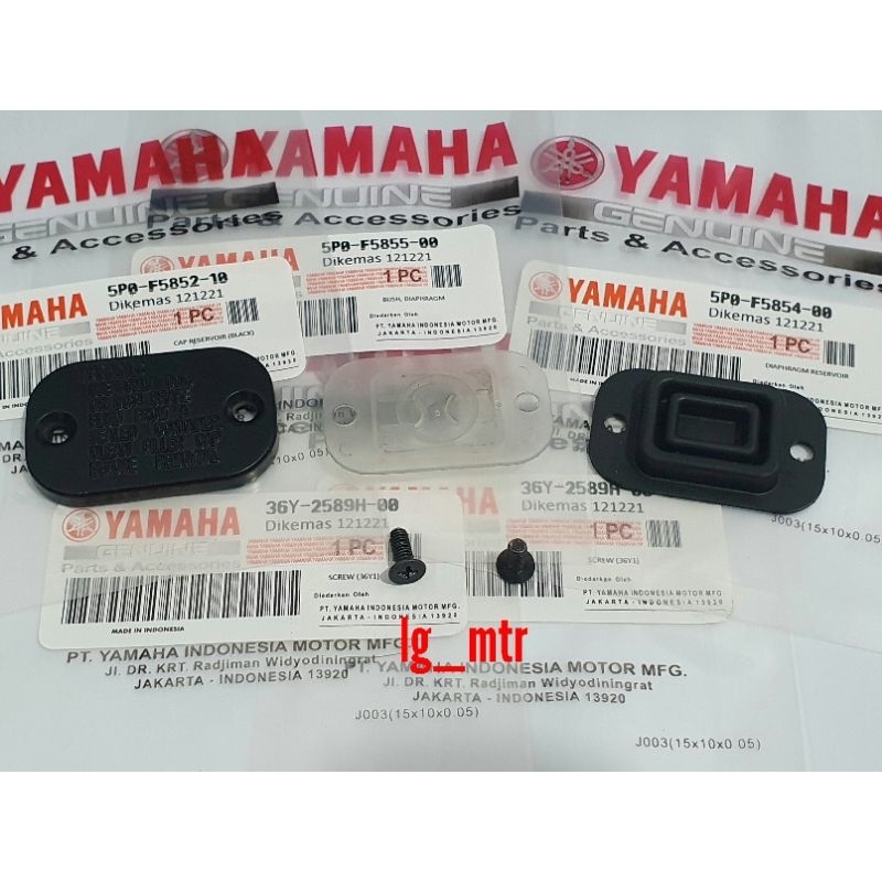 HITAM Top MASTER Cap Brake Fluid Tube Complete Black AEROX 125 FINO FI ...