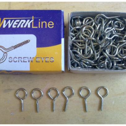 MATA Closed Hanging Screw No. 8 Frame Hook Eye Screw | Shopee Philippines