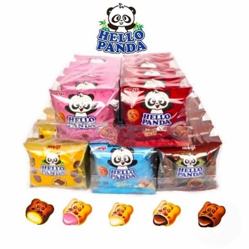 Meiji Hello Panda Renceng Biscuits Contains 10 Pcs | Shopee Philippines