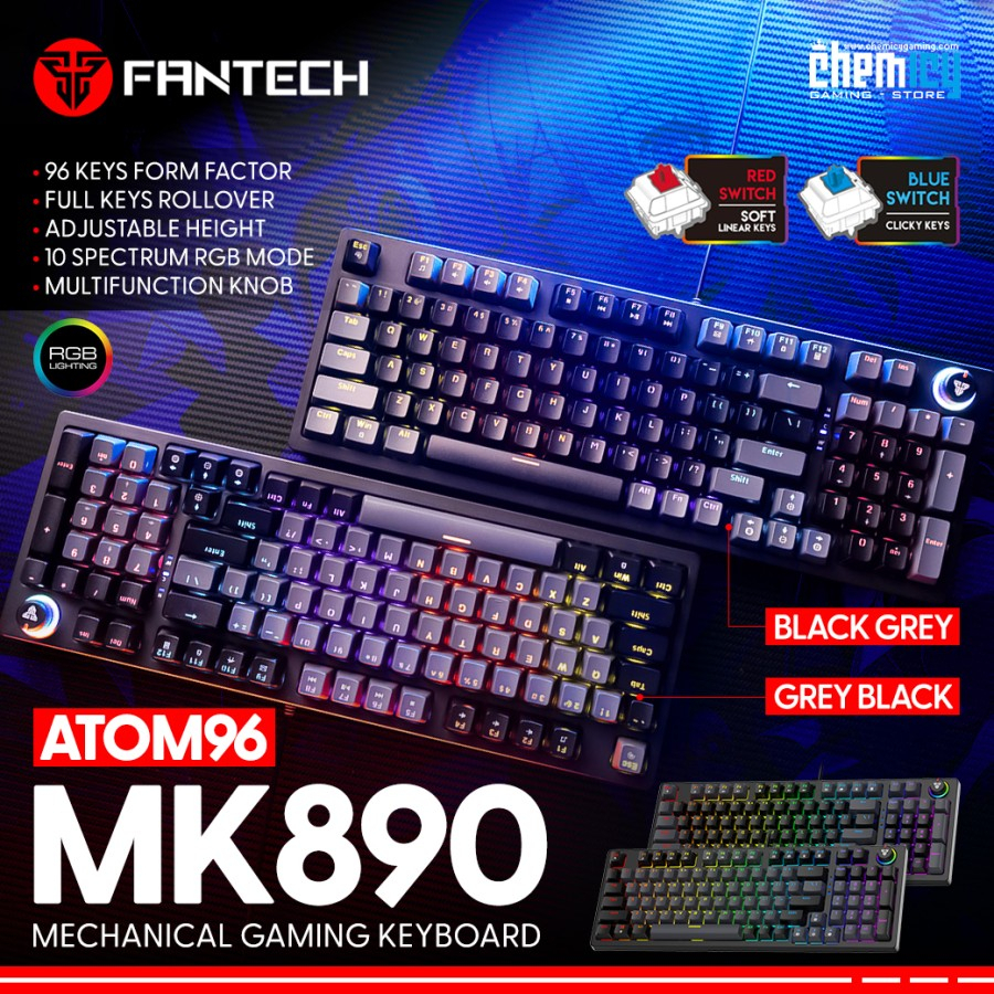 Fantech ATOM MK890 RGB Mechanical Gaming Keyboard | Shopee Philippines