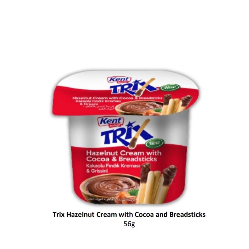 Kent Trix Hazelnut With Cocoa&Breadstick 56gr | Shopee Philippines