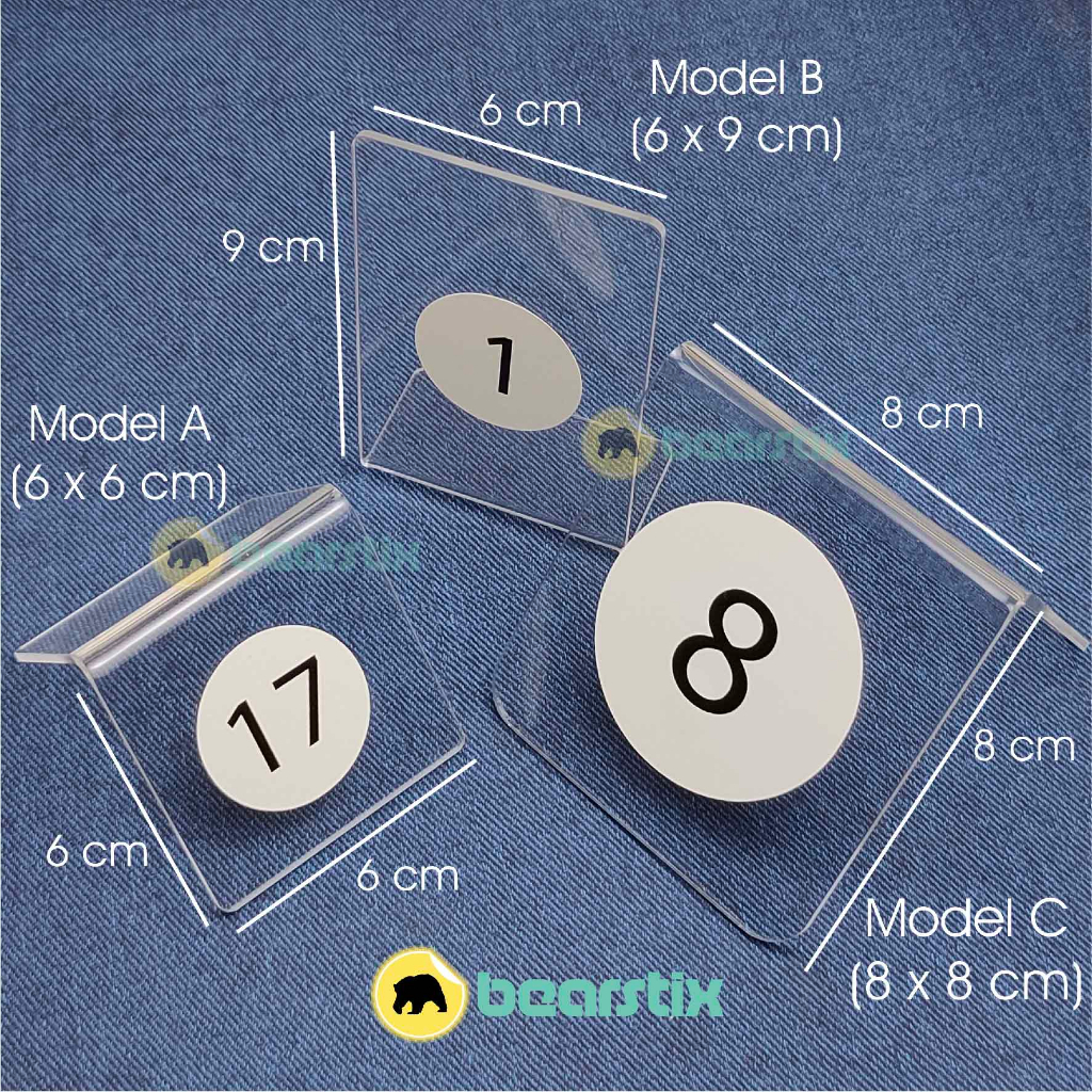 Acrylic Table Numbers Acrylic Queue Card Board Cafe Restaurant | Shopee ...