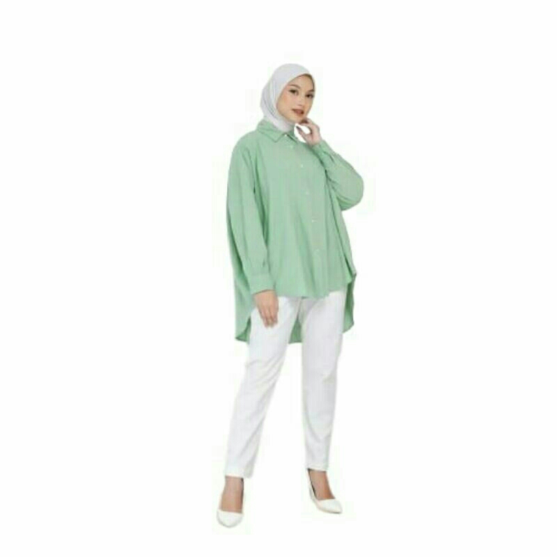 KEMEJA Alf Moslem - SHIRT LINEN OVERSIZE SHIRT OVERSIZE SHIRT POLOS ...