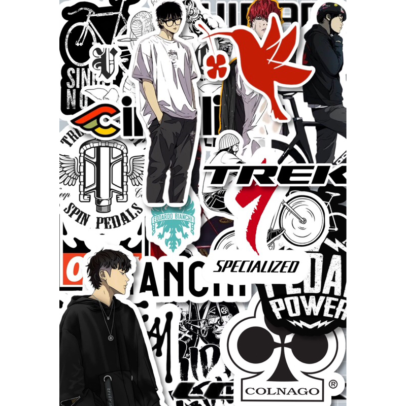Sticker VINYL AESTHETIC STICKER 18PCS STICKER FIXED GEAR JAY JO WIND ...