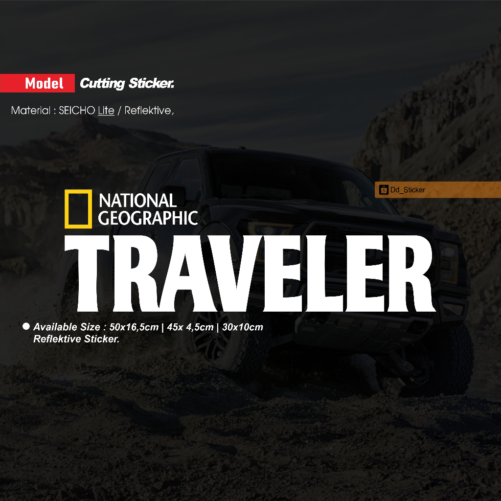 National Geographic Traveler Car Glass Sticker | Cutting Sticker ...