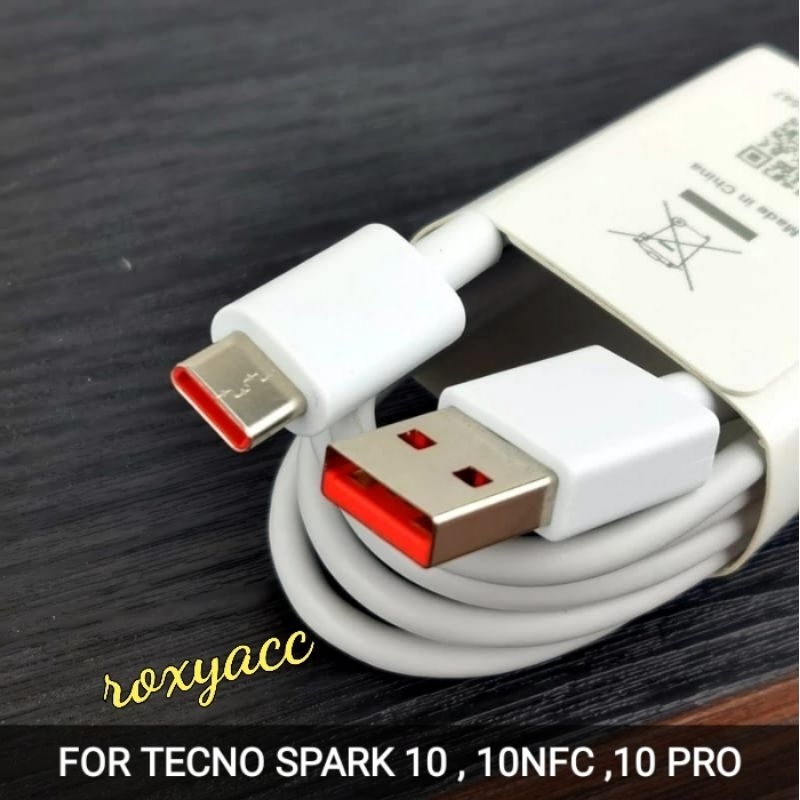 DATA CABLE / CHARGER CABLE TECNO SPARK 20, 20c, 10, 10 PRO, 10 NFC FAST ...