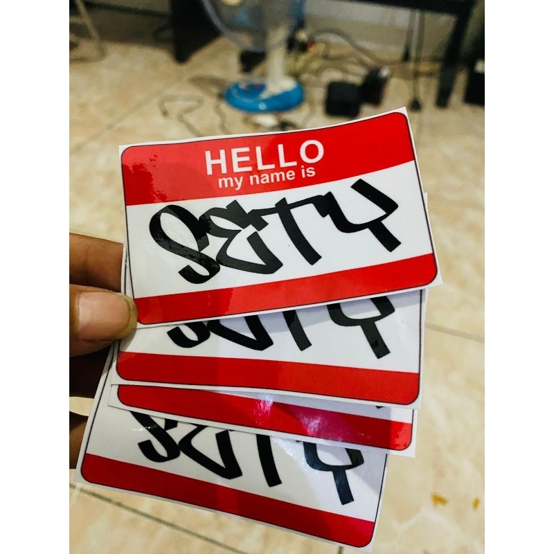 Hello my name sticker is | Shopee Philippines