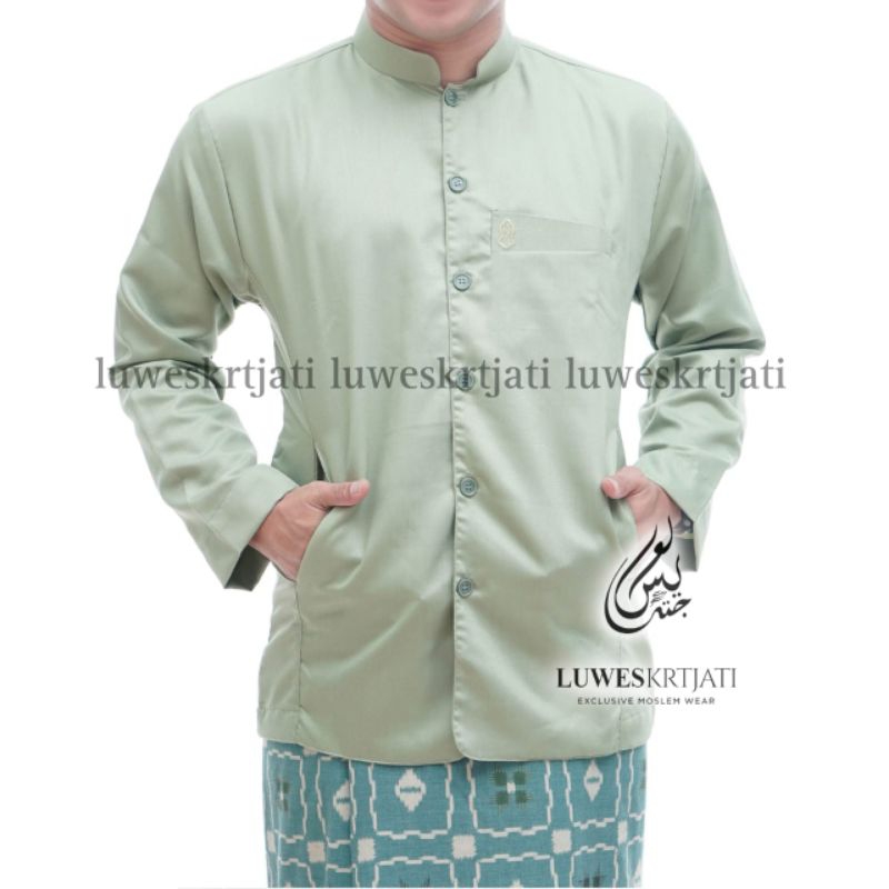 Sage green koko Semi Jass Flexible Shirt/koko Tojiro Model Ammu koko ...