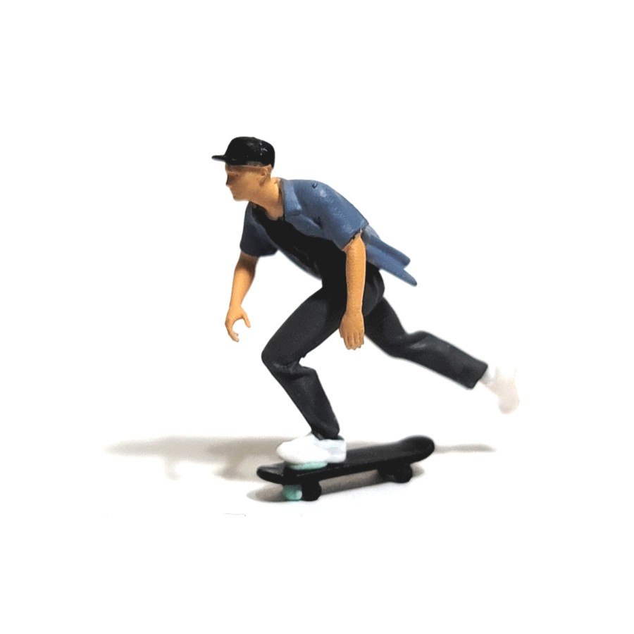 Figure Chad Skateboard scale 1-64 miniature diorama - painted | Shopee ...