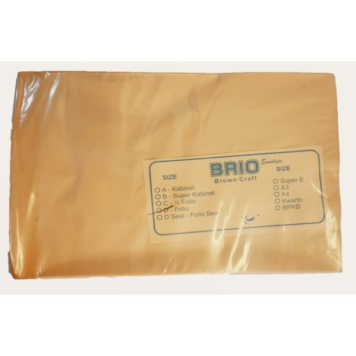 Plain Brown Folio Envelope - BRIO per pack of 100 ^^ | Shopee Philippines