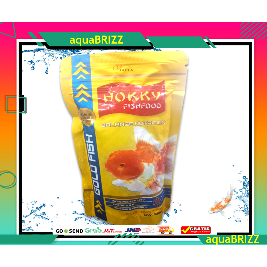 HOKKY FISHFOOD GOLDFISH 250 GRAM floating koi chef ornamental fish ...