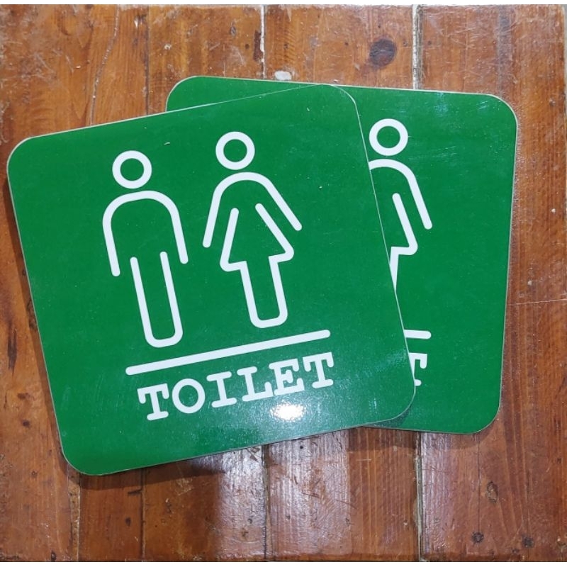 20cm X 20CM Acrylic TOILET Sign Board | Shopee Philippines