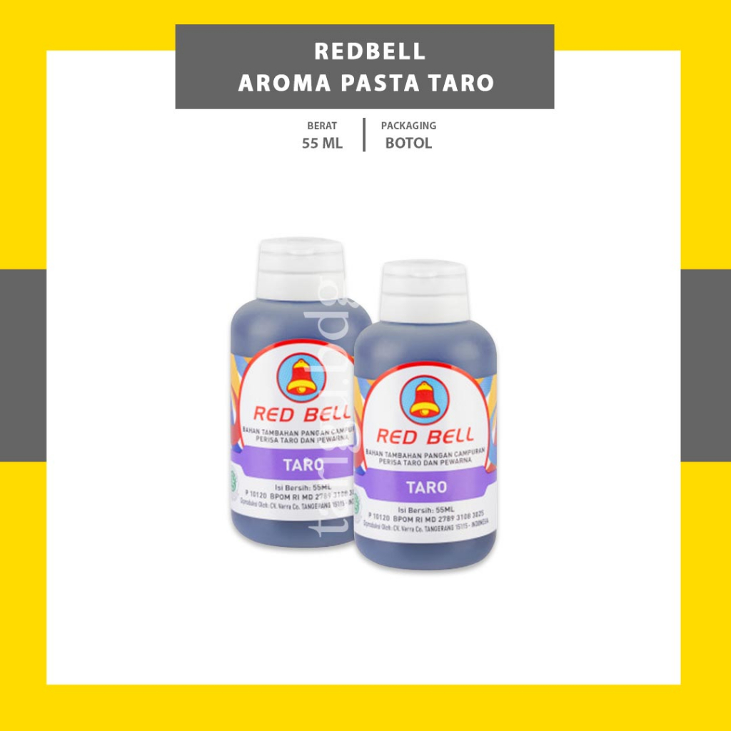 Taro RED BELL Rasa Food PASTA 55ML - REDBELL AROMA PASTA Food Coloring ...