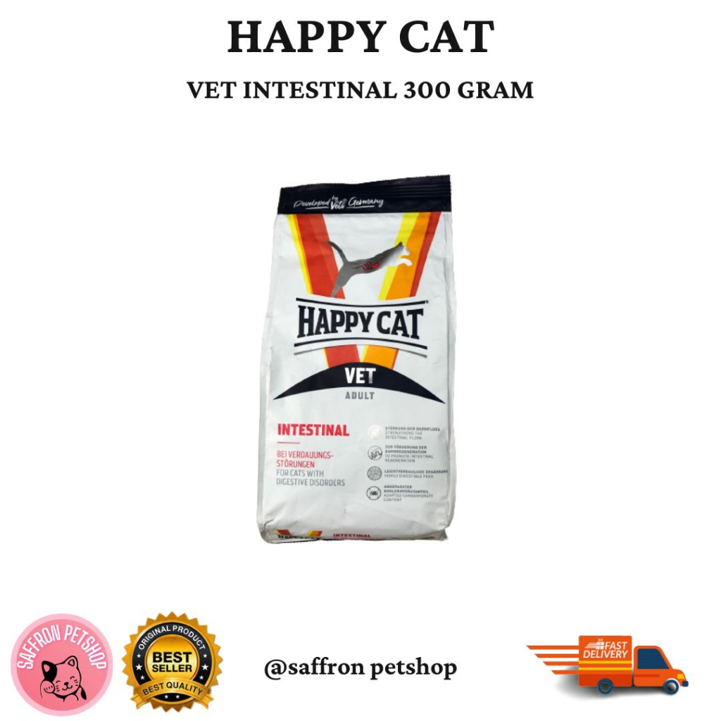 Happy CAT INTESTINAL 300gram DRY FOOD CAT FOOD | Shopee Philippines