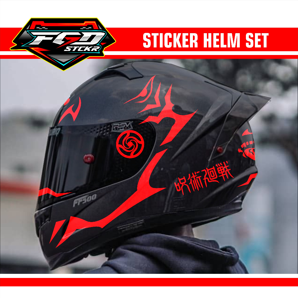 Helmet Sticker - CUTTING JUJUTSU KAISEN Sticker SET For Helmet | Shopee ...