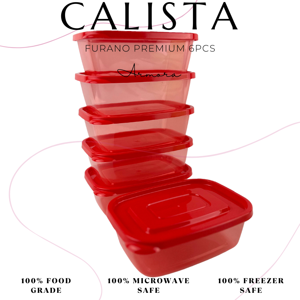 Toples FOOD CONTAINER CALISTA FURANO PREMIUM Color Contents 6PCS ...