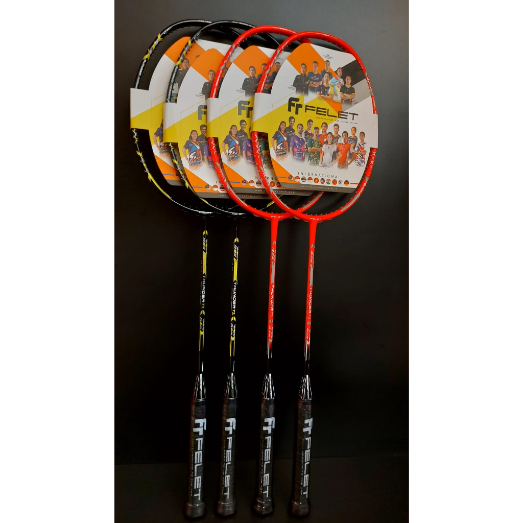 Original THUNDER FELET BADMINTON RACKET | Shopee Philippines