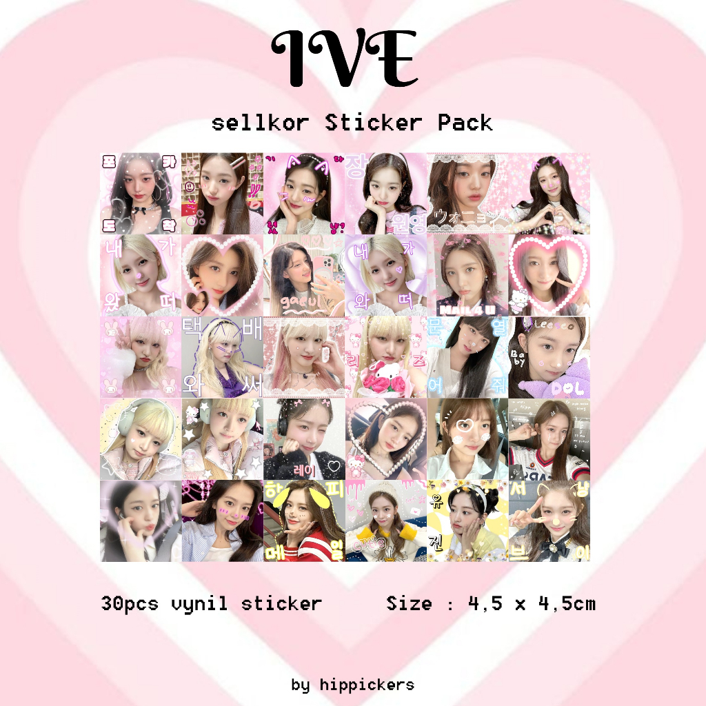 Sticker deco kpop Custom Mail sticker kpop sellkor deco Blackpink Newjeans Itzy Aespa Straykids ...